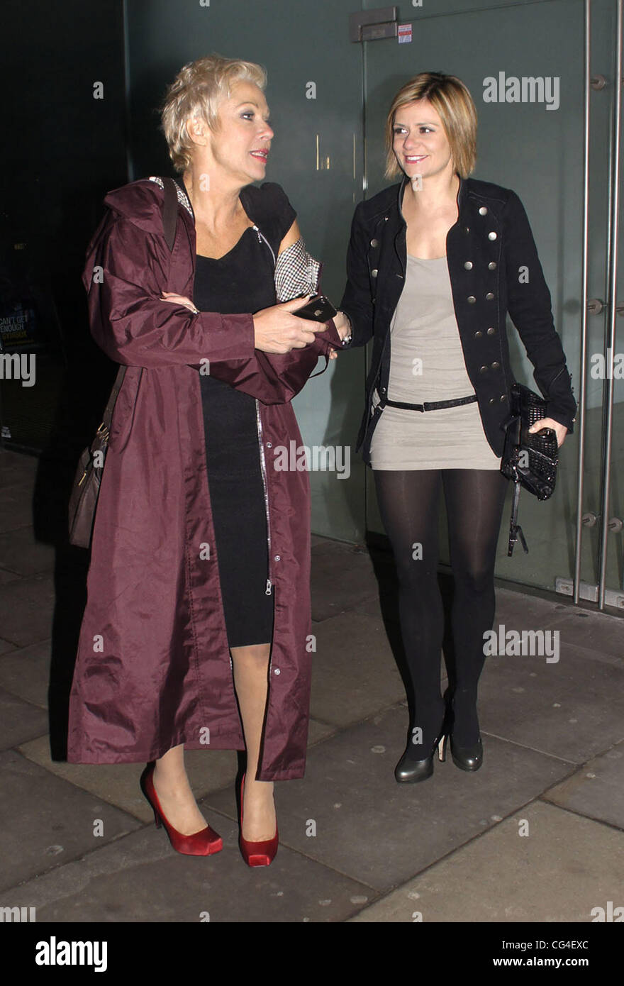 Denise Welch and pro skater, Maria Filippov at the Dancing On Ice Party ...