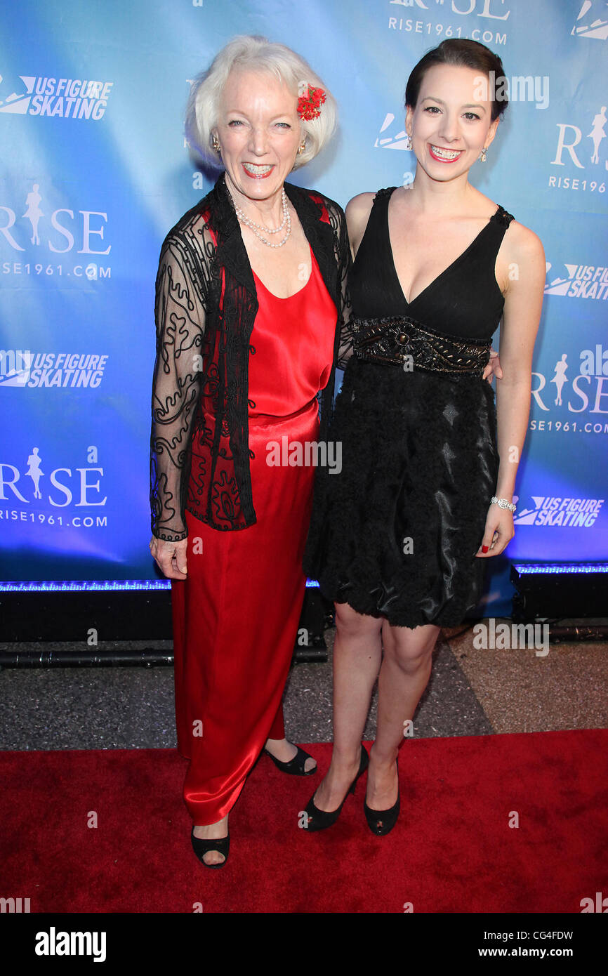 Tenley Albright, Sarah Hughes the New York premiere of "RISE" at Best ...