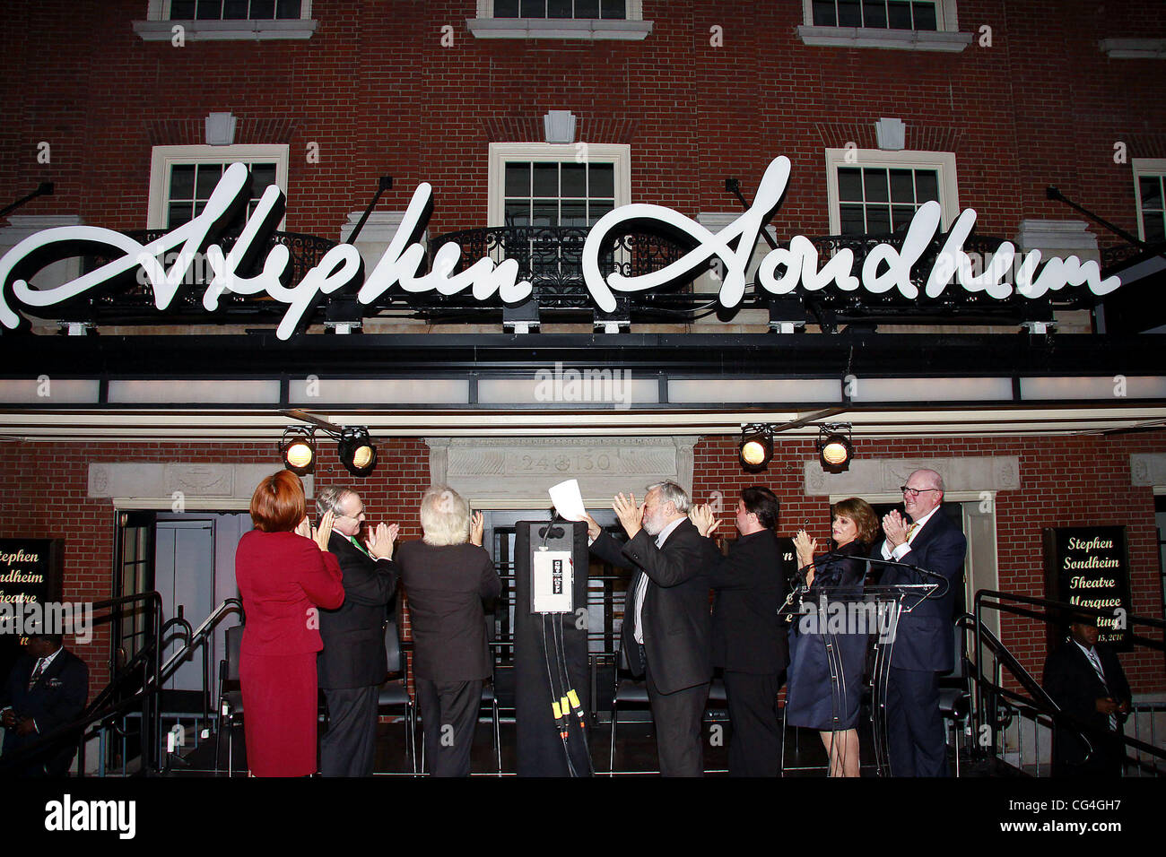Christine Quinn, Todd Haimes, John Weidman, Stephen Sondheim, Nathan ...