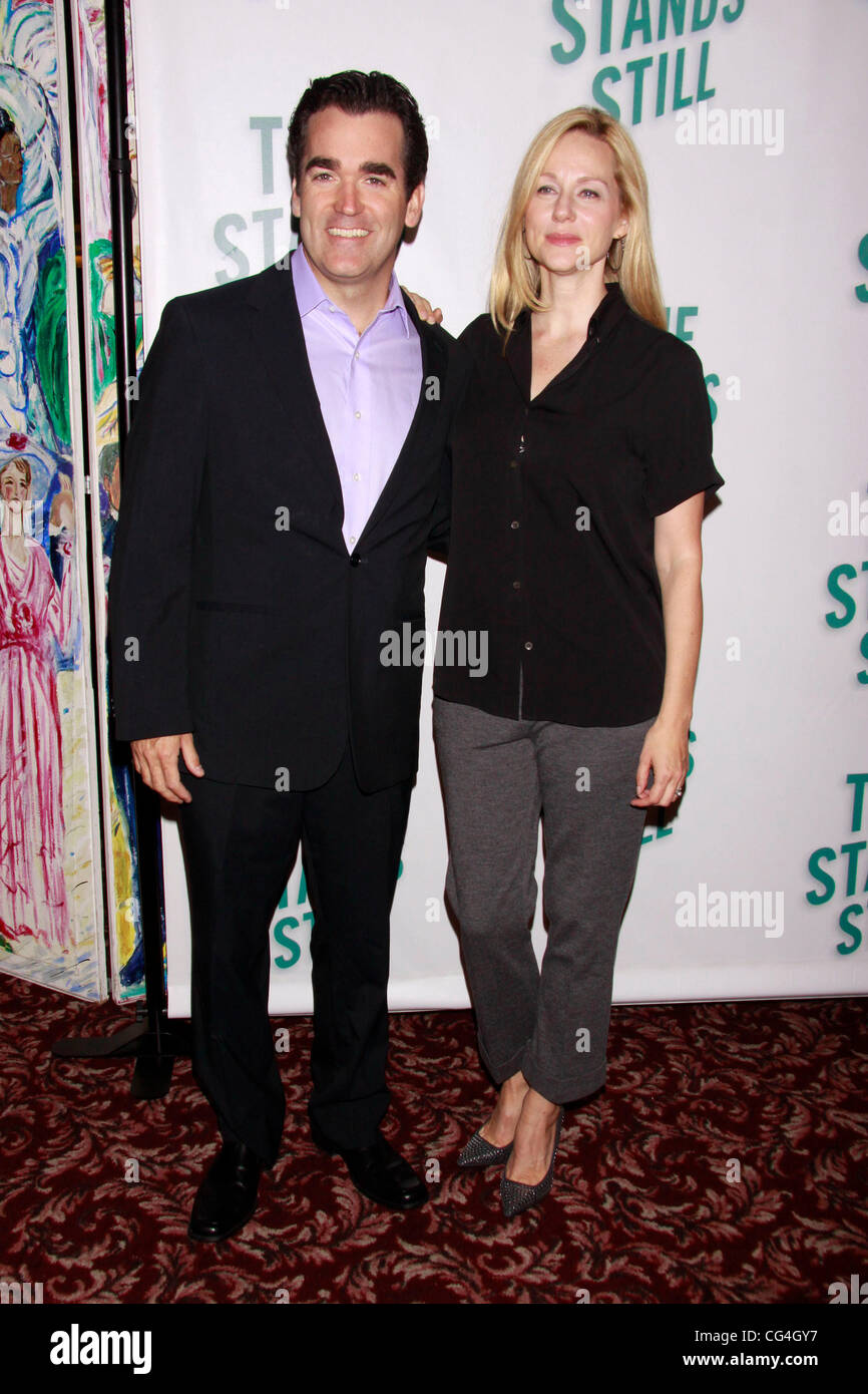 Laura Linney and Brian d'Arcy James 'Time Stands Still' photocall held ...