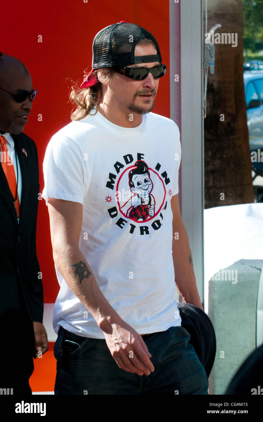 Kid Rock The Orange Carpet prior to the Detroit Lions vs the Miami ...