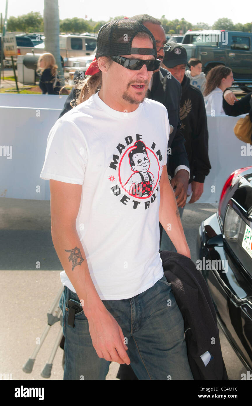 Kid Rock The Orange Carpet prior to the Detroit Lions vs the Miami ...