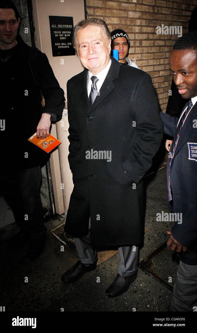 Regis Philbin arriving at ABC Studios for 'Live! with Regis and Kelly ...
