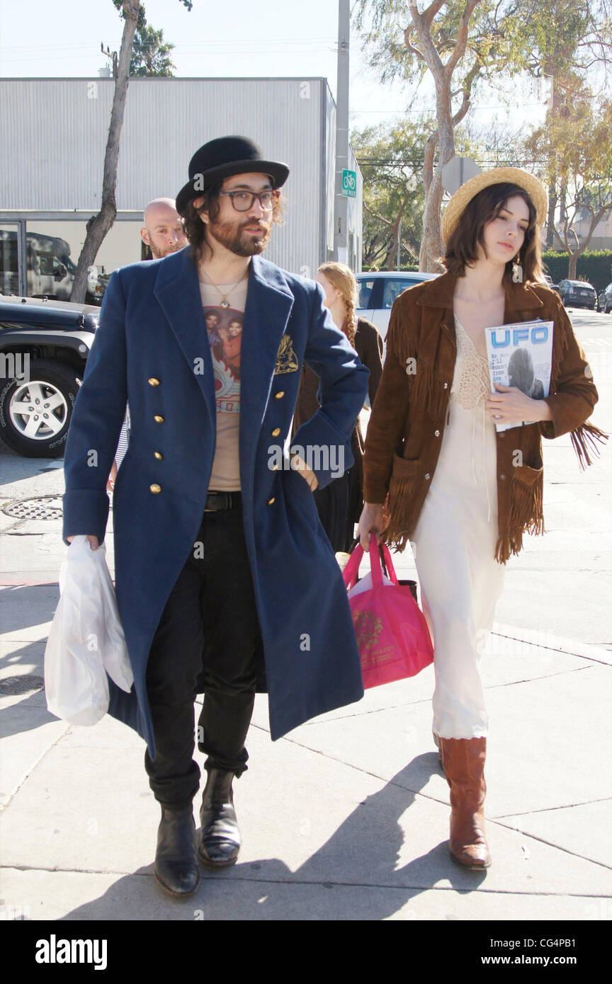 Sean Lennon And Girlfriend Charlotte Kemp Muhl High Resolution Stock ...