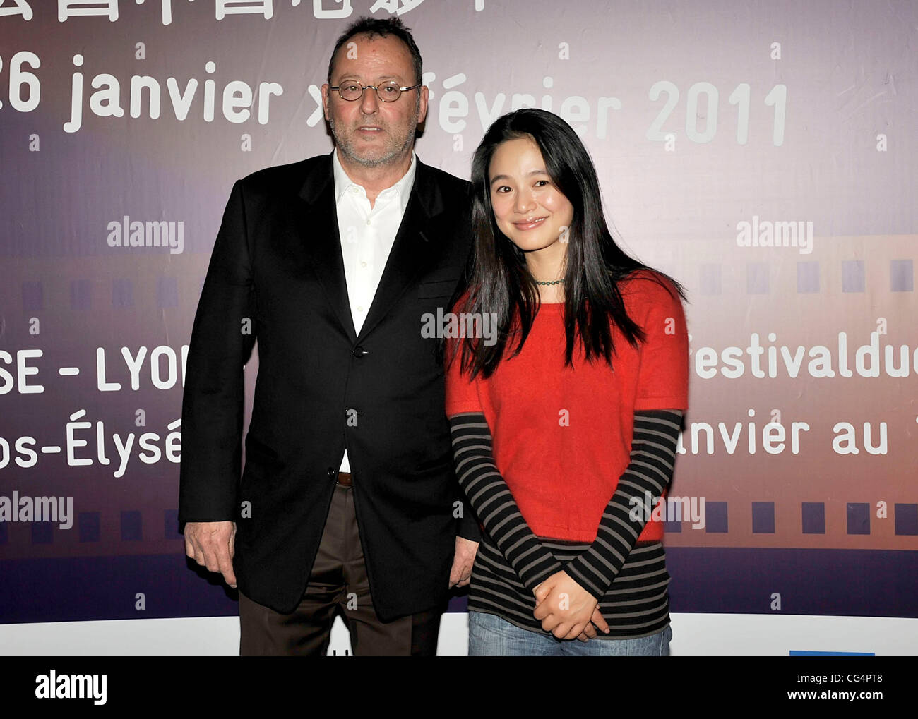 Jean Reno and Zhou Yun The opening of the Chinese Film Festival Paris ...