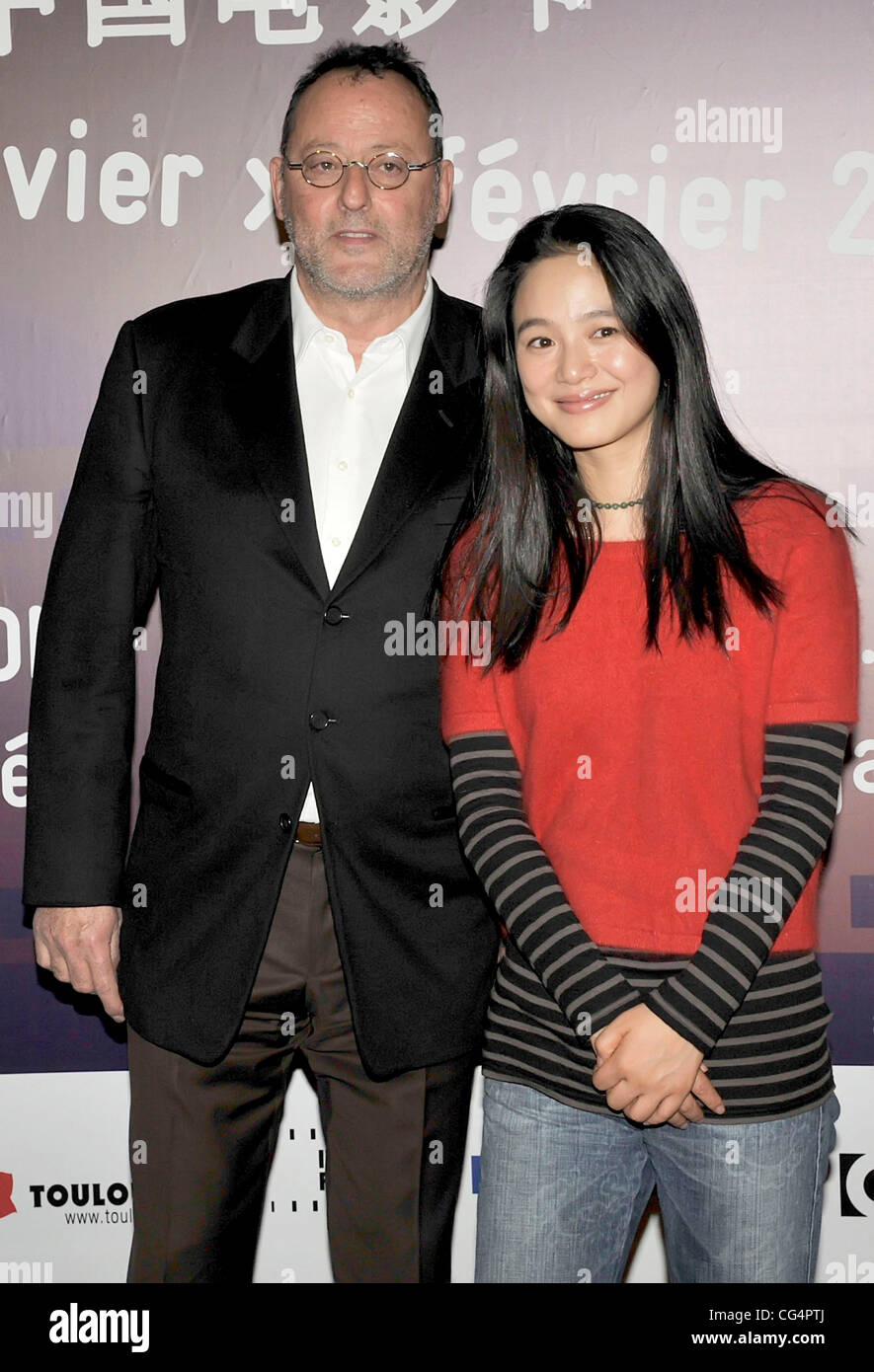 Jean Reno and Zhou Yun The opening of the Chinese Film Festival Paris ...