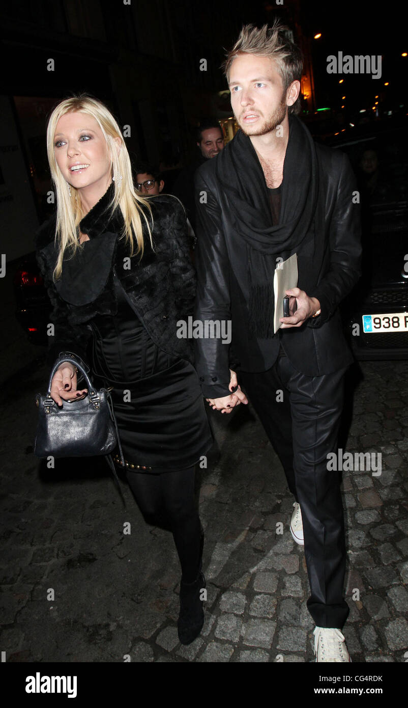 Tara Reid and boyfriend Michael Lillelund Paris Fashion Week Haute ...