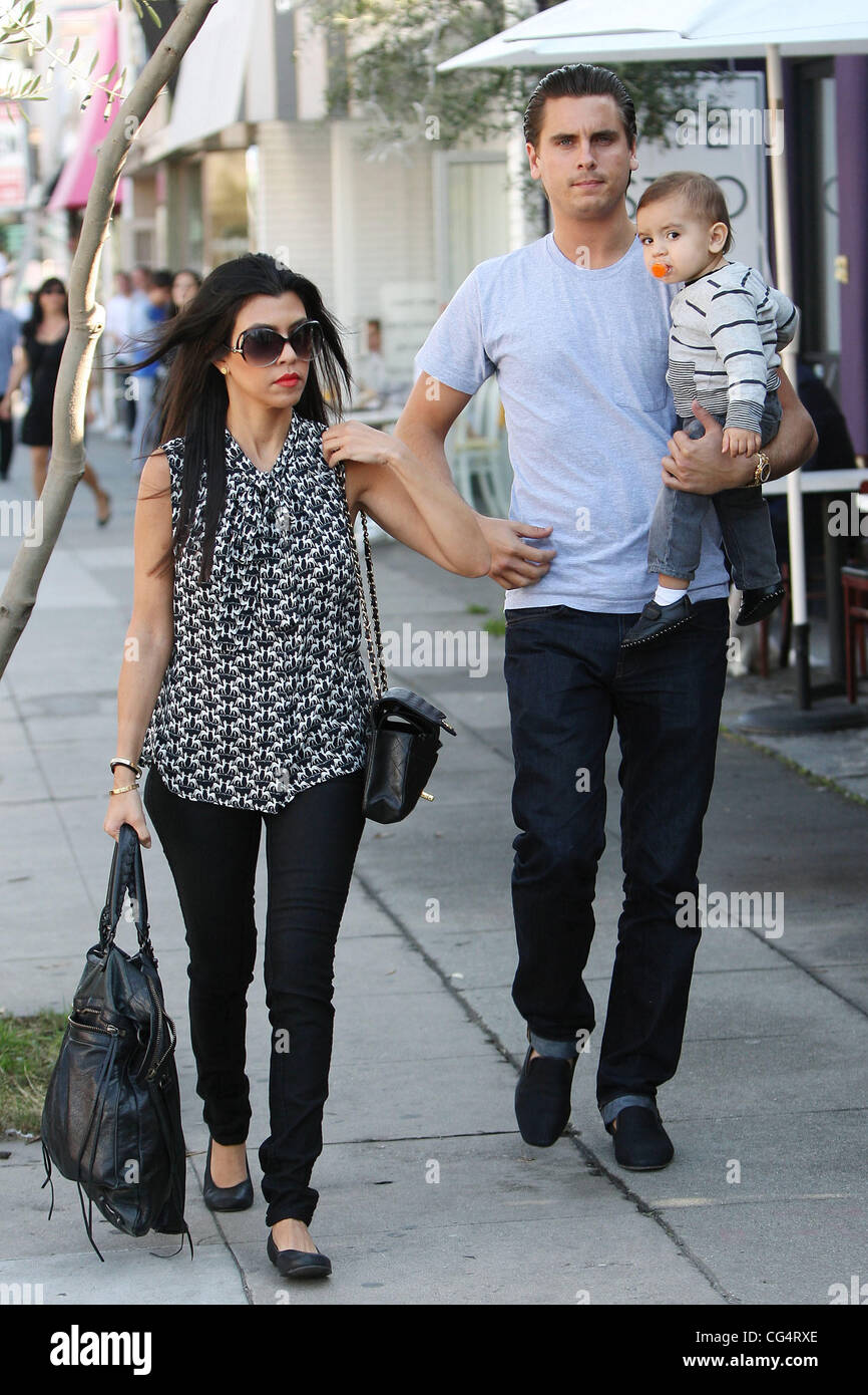 Kourtney Kardashian, Scott Disick and their son Mason Dash Disick out ...