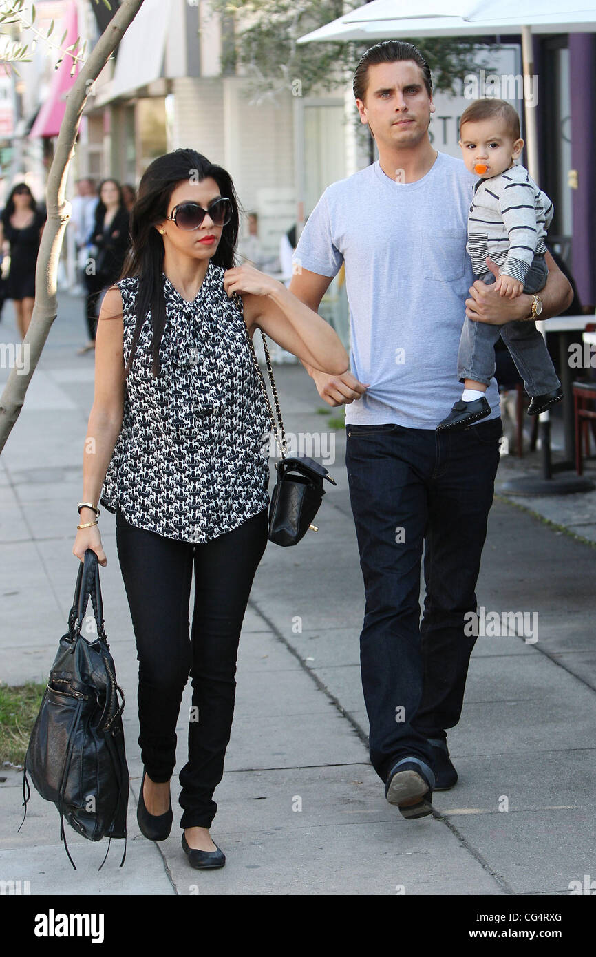 Kourtney Kardashian, Scott Disick and their son Mason Dash Disick out ...
