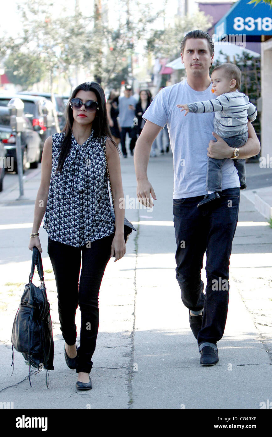 Kourtney Kardashian, Scott Disick and their son Mason Dash Disick out ...