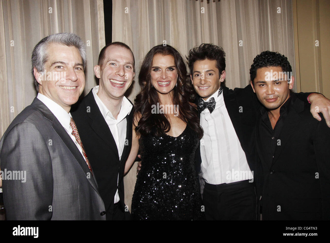Mark Waldrop, music director Charlie Alterman, Brooke Shields, Frankie ...