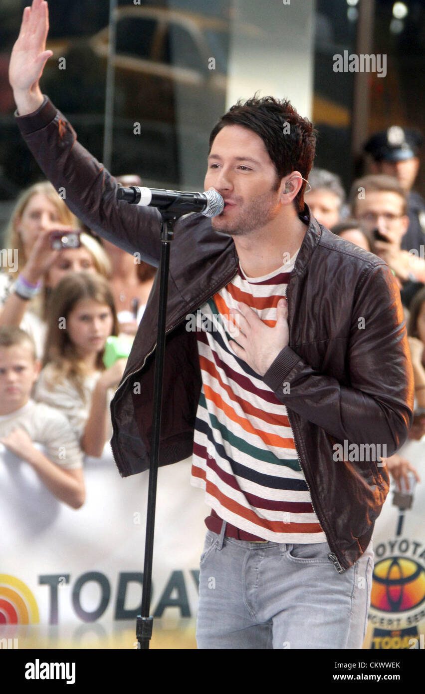 Aug. 23, 2012 - New York, New York, U.S. - Singer ADAM YOUNG from 'OWL ...