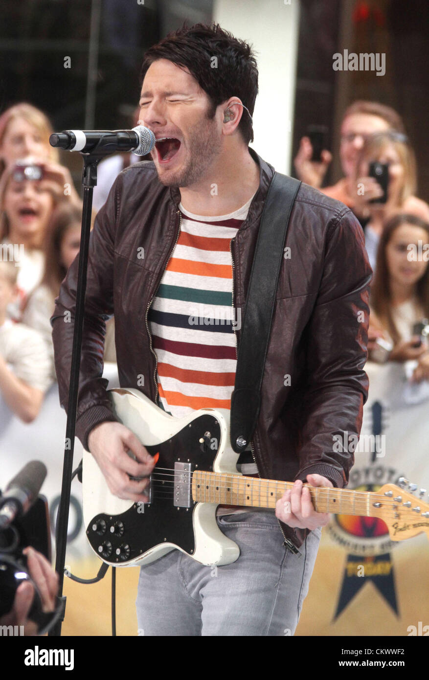 Aug. 23, 2012 - New York, New York, U.S. - Singer ADAM YOUNG from 'OWL ...