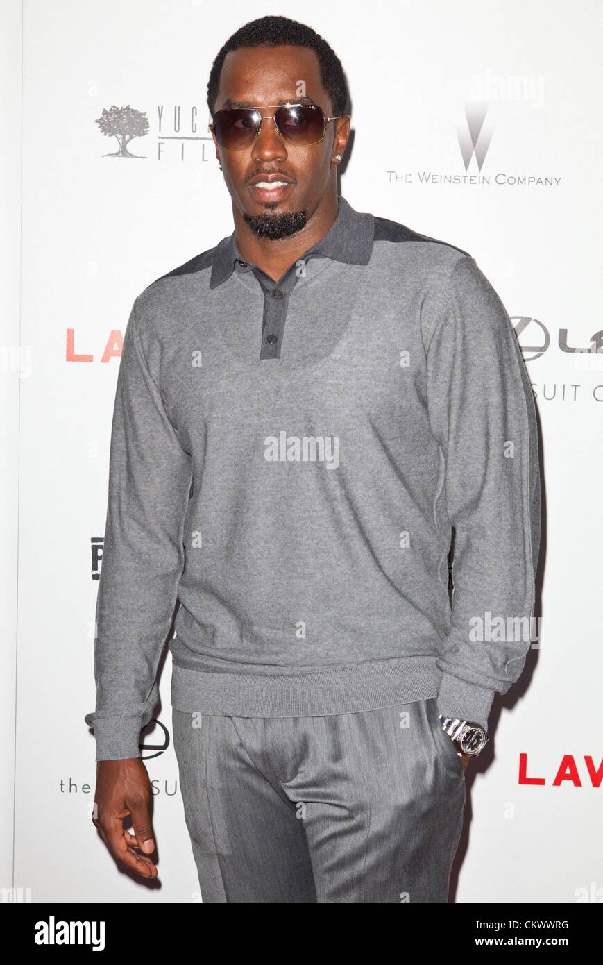 22nd Aug 2012. Sean Combs at arrivals for LAWLESS Premiere, The ...