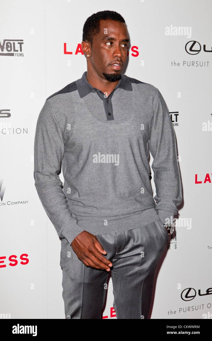 22nd Aug 2012. Sean Combs at arrivals for LAWLESS Premiere, The ...