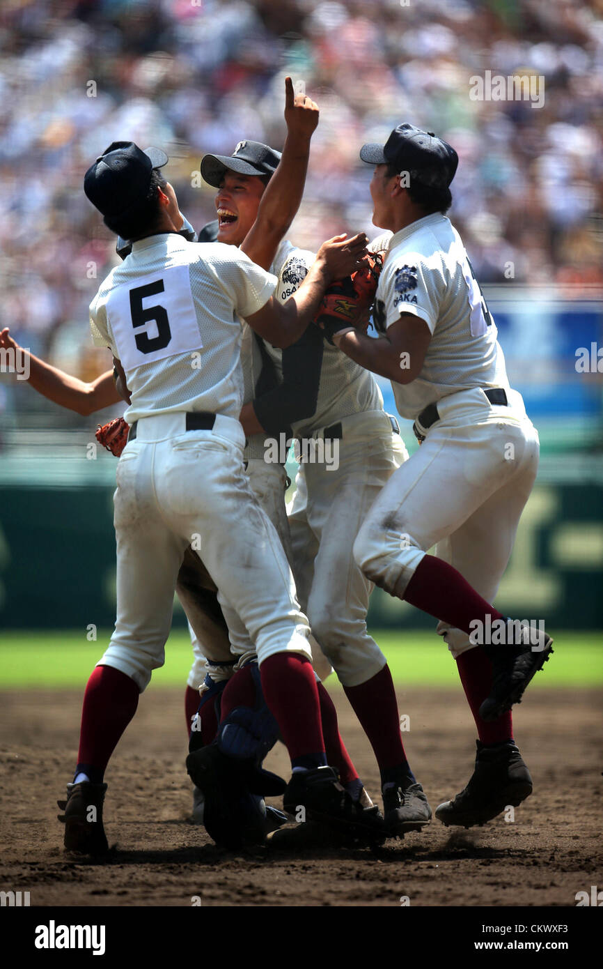 Osaka Toin team group, AUGUST 23, 2012 - Baseball : Osaka Toin players ...