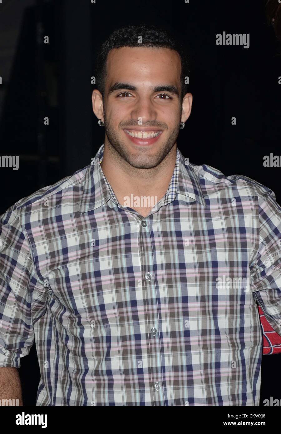 New York, USA. August 23, 2012. SPIDER-MAN turn off the dark welcomes ...