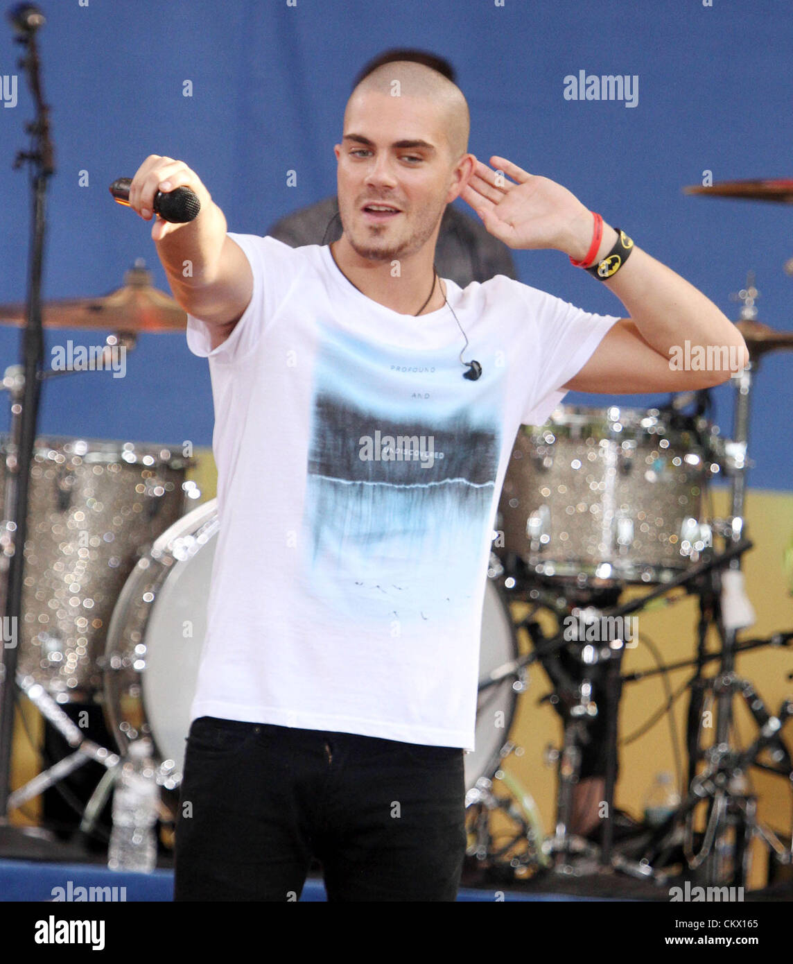 Aug. 24, 2012 - New York, New York, U.S. - Singer MAX GEORGE from the ...