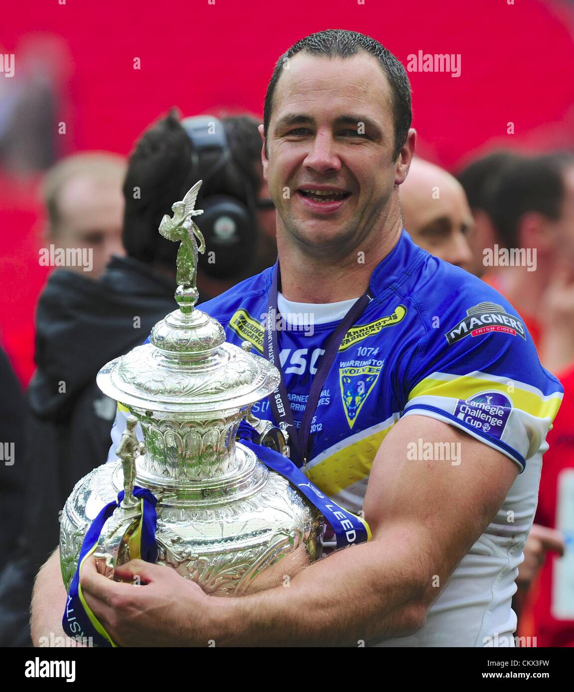 25.08.2012 London, England. Adrian Morley with the trophy during the ...