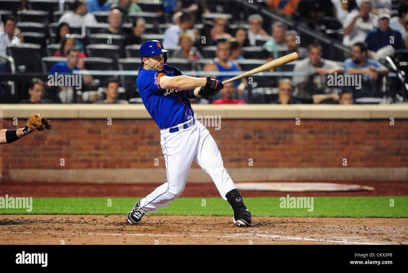 Aug. 24, 2012 - Queens, New York, U.S. - DAVID WRIGHT hits his 200th ...