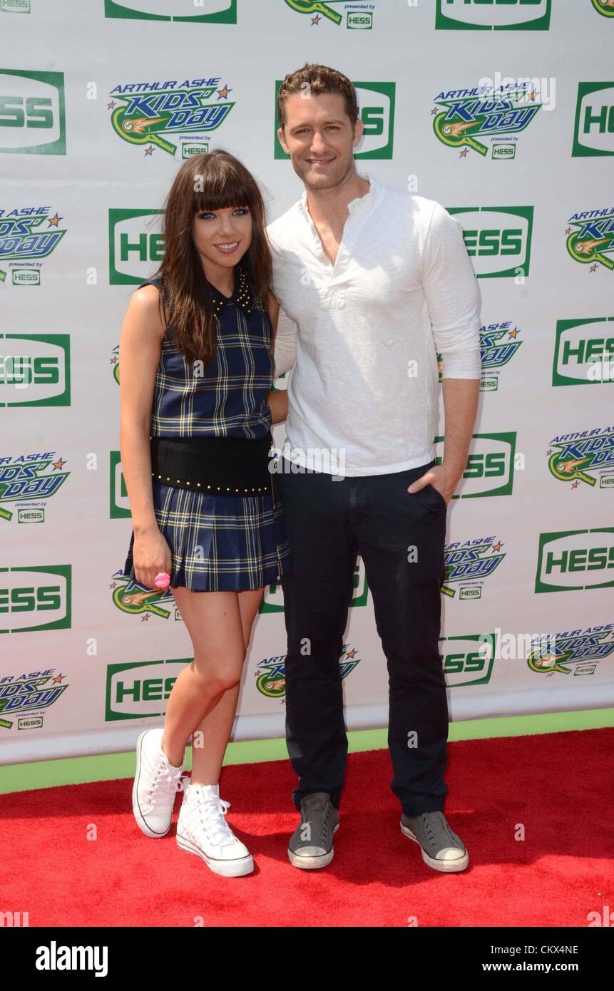 25th Aug 2012. Carly Rae Jepsen, Matthew Morrison in attendance for ...