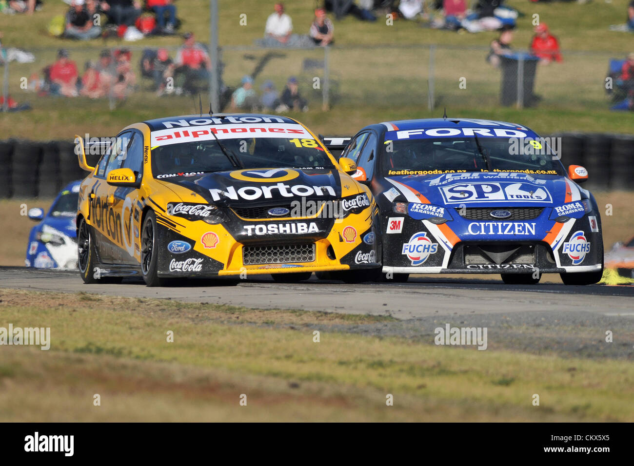 26th Aug 2012. Eastern Creek,Australia.Team Norton DJRs James Moffat in ...
