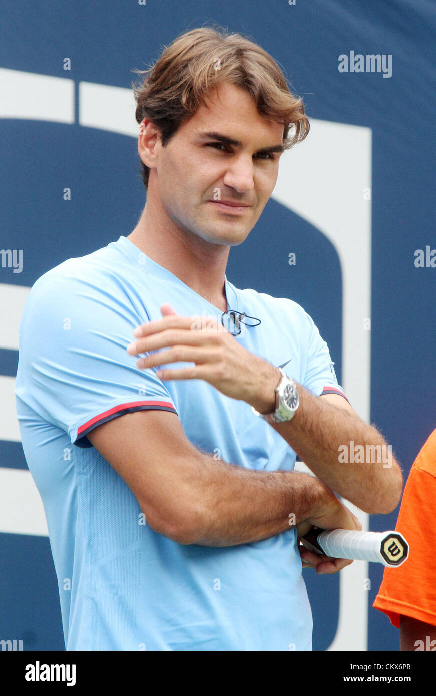 Aug. 25, 2012 - New York, New York, U.S. - Tennis player ROGER FEDERER ...