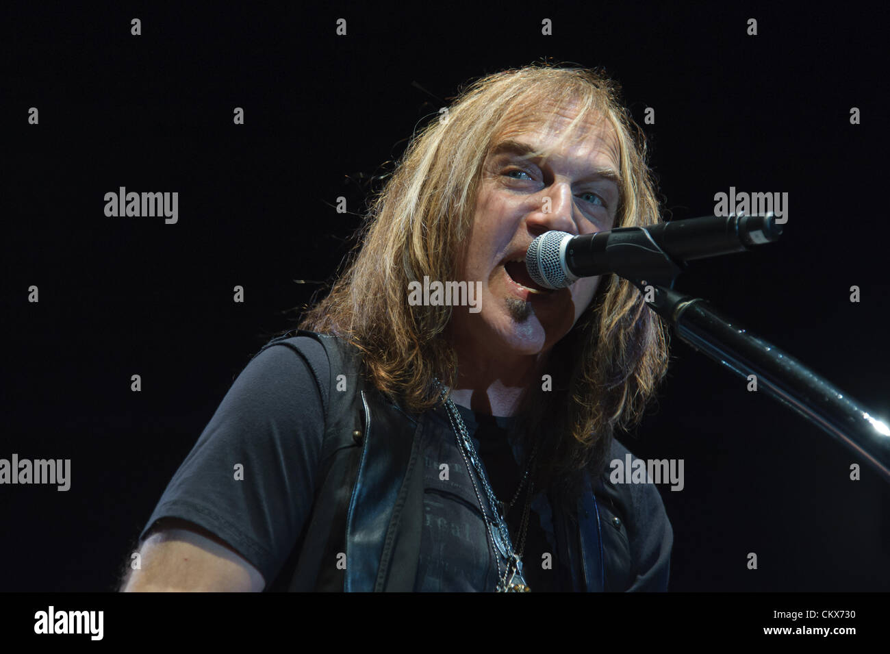 LINCOLN, CA – August 25: Dave Amato with REO Speedwagon performs at ...