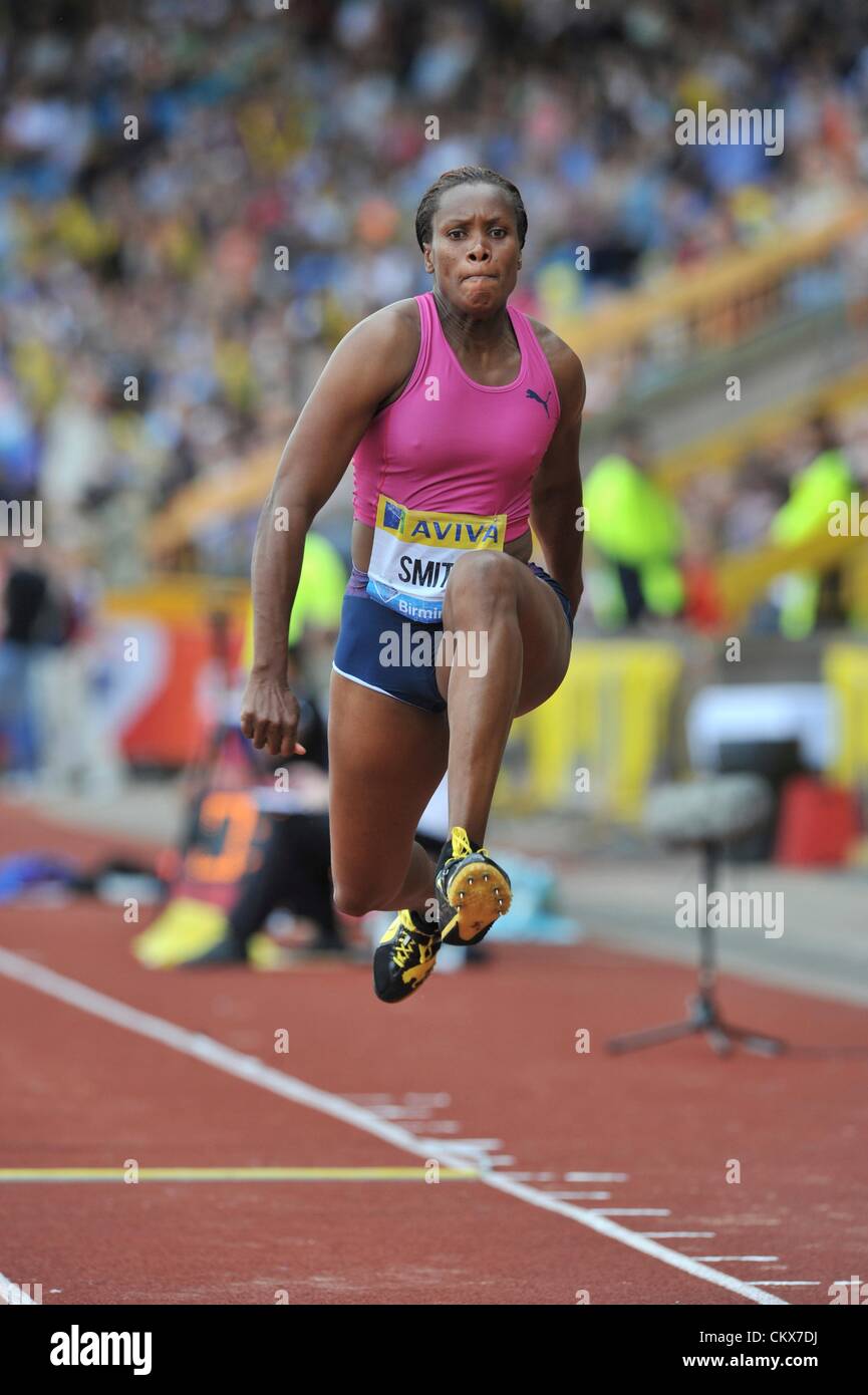 26th Aug 2012. Birmingham, England. Womens Triple Jump Final, Trecia ...
