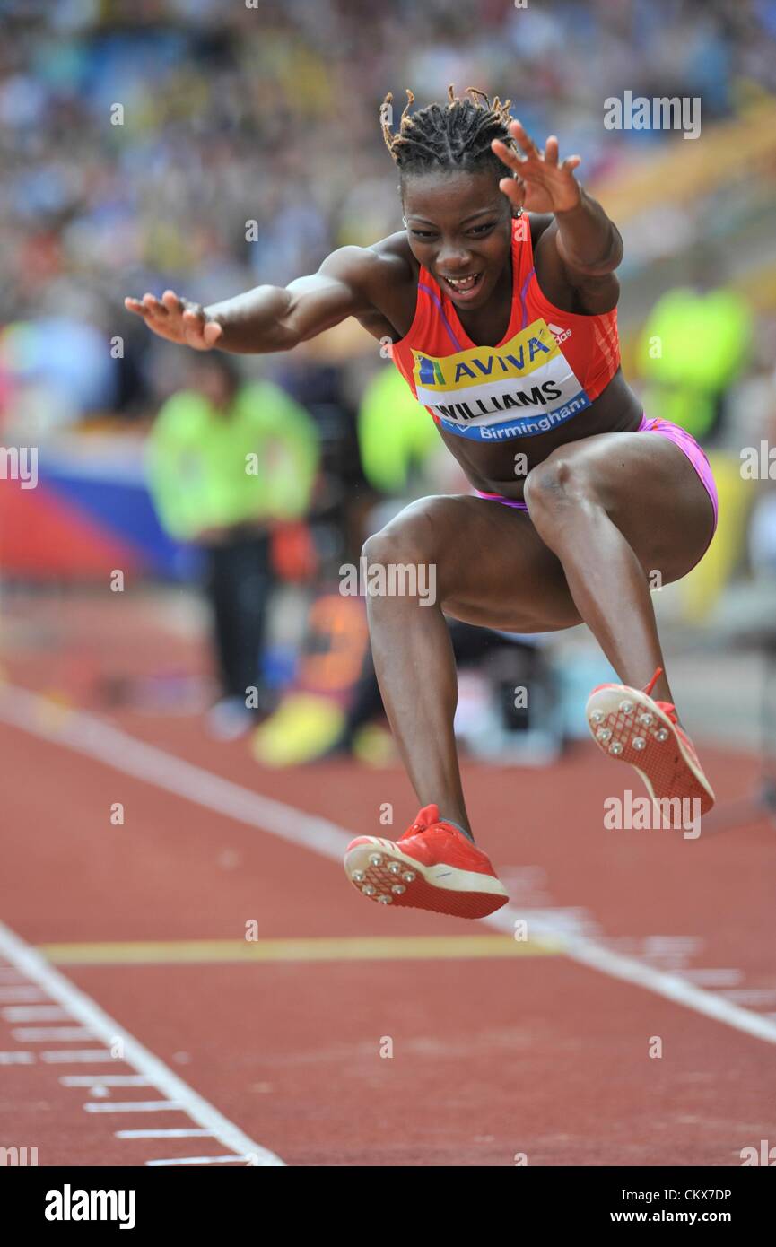 26th Aug 2012. Birmingham, England. Womens Triple Jump Final, Williams ...