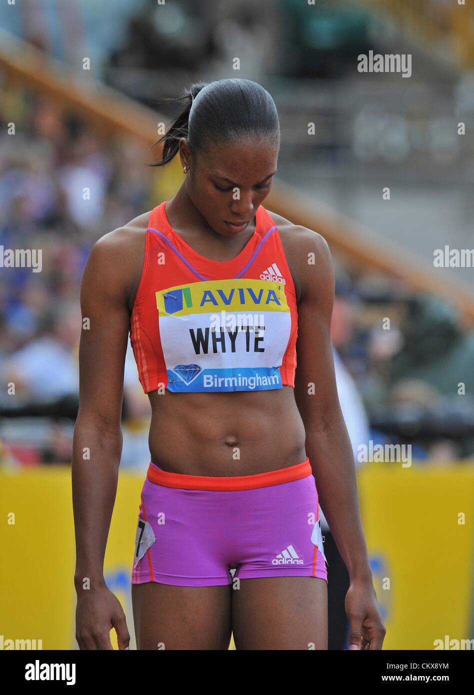 26th Aug 2012. 26.08.2012 Birmingham, England.400m Rosemarie Whyte in ...