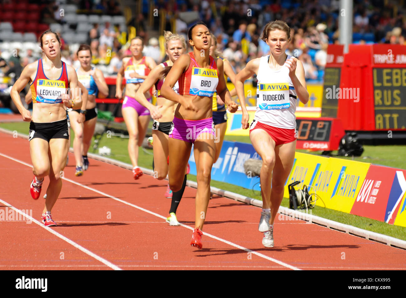 26th Aug 2012. 26.08.2012. Birmingham, England. Tara Bird in action ...