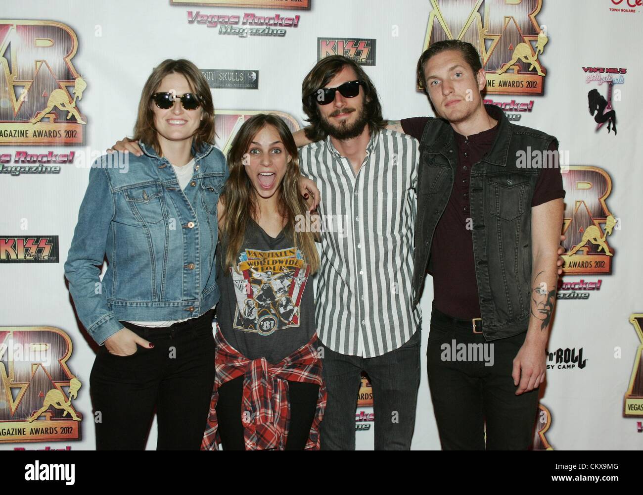 26th Aug 2012. Dead Sara at arrivals for The 3rd Annaul Vegas Rocks ...
