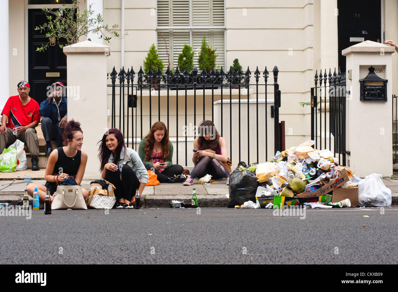 Notting hill carnival rubbish hi-res stock photography and images - Alamy