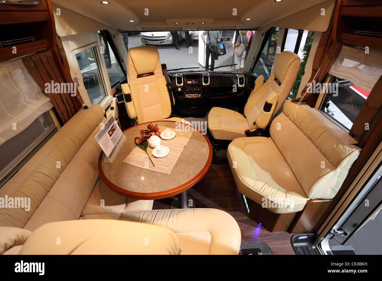 DUESSELDORF - AUGUST 27: Carthago recreational vehicle interior at the ...
