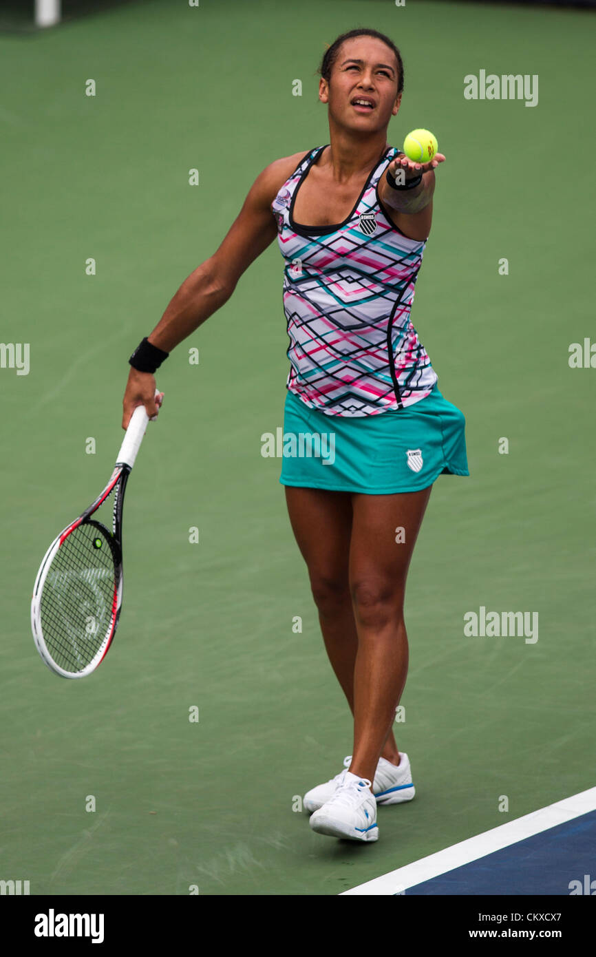 Heather watson serve tennis match hi-res stock photography and images ...