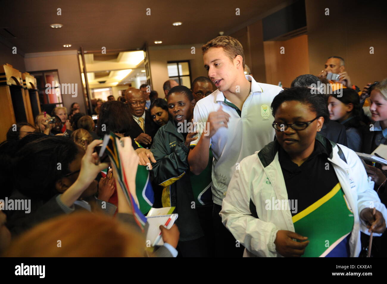 August 28, 2012. Cape Town, South Africa. Olympic gold medal winner ...