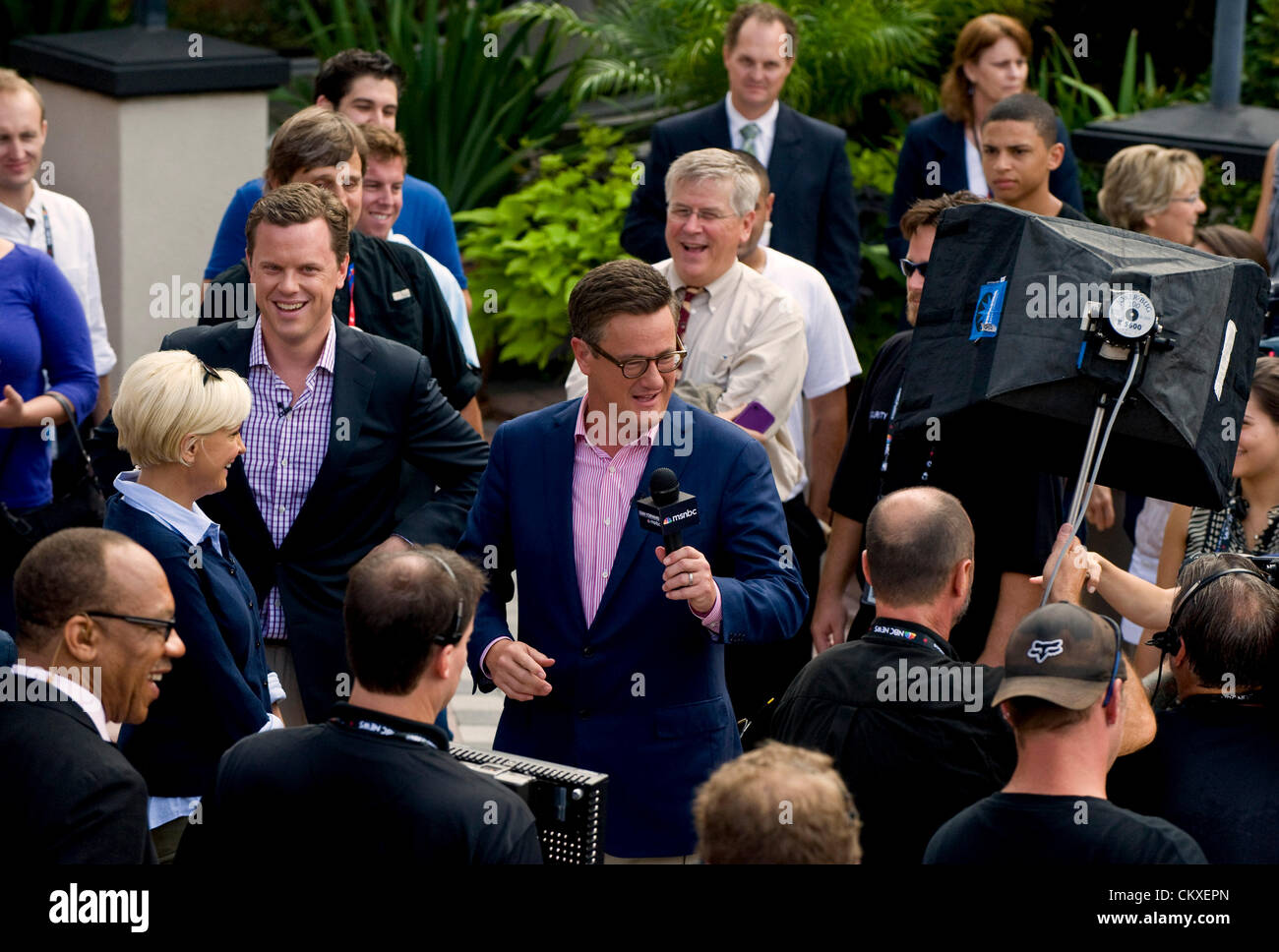 Aug. 28, 2012 - Tampa , Florida, U.S.- JOE SCARBOROUGH and MIKA ...