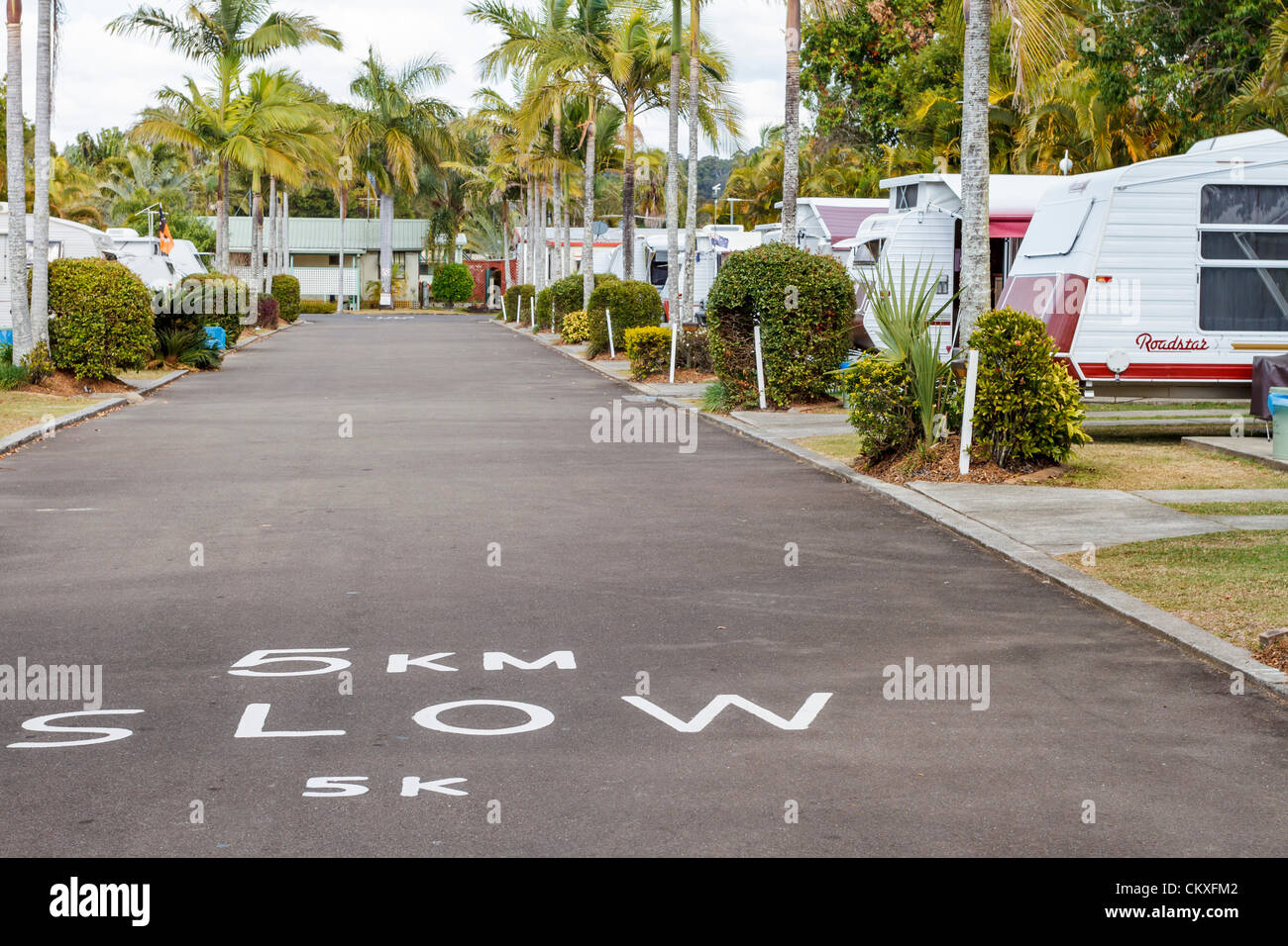 Caravan park sign hi-res stock photography and images - Alamy