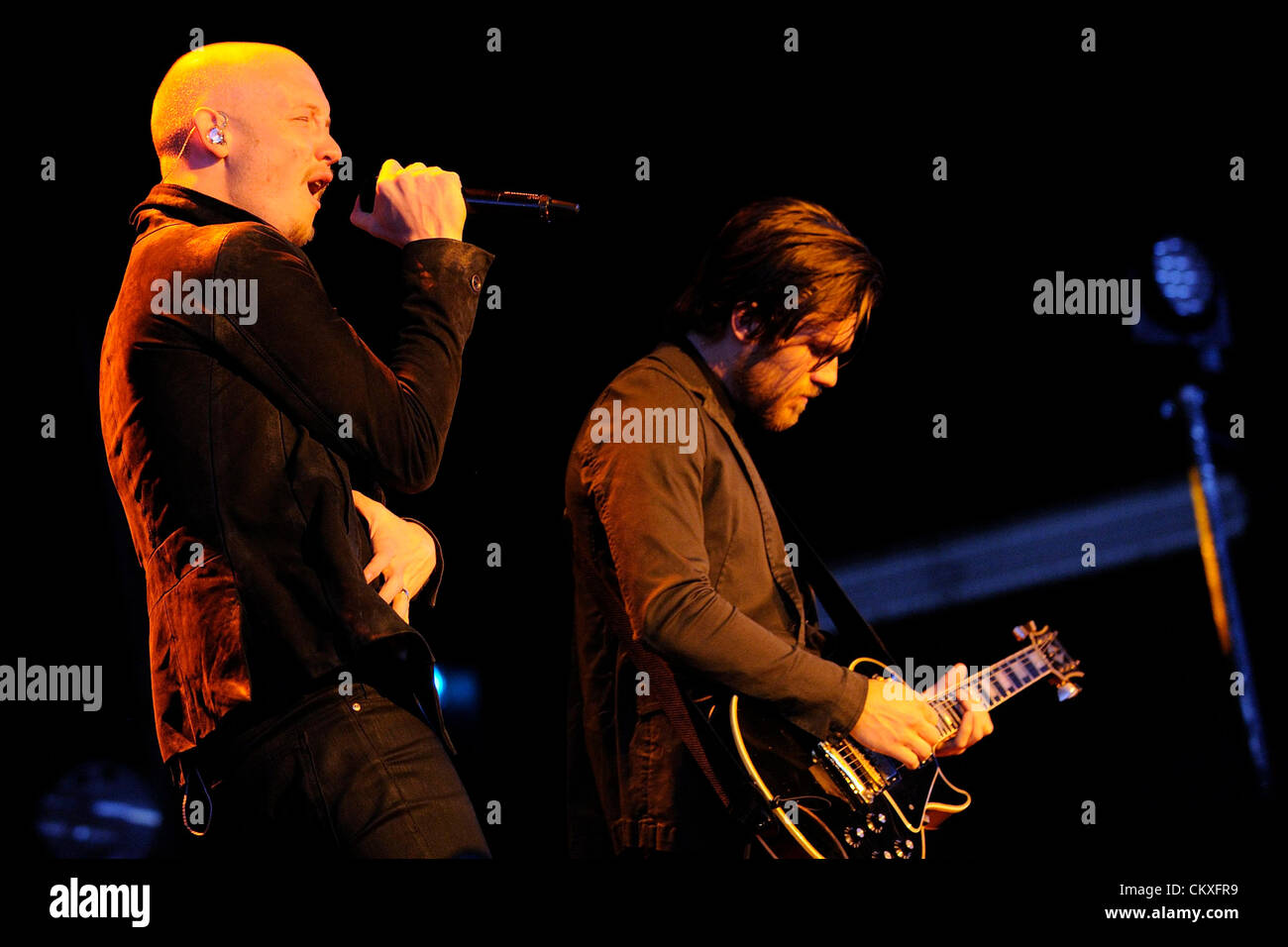 Toronto, Canada. August 28th 2012. American piano rock band THE FRAY ...