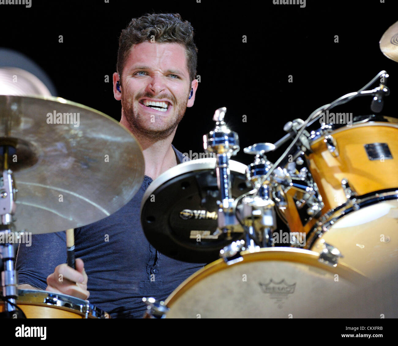 Toronto, Canada. August 28th 2012. American piano rock band THE FRAY ...