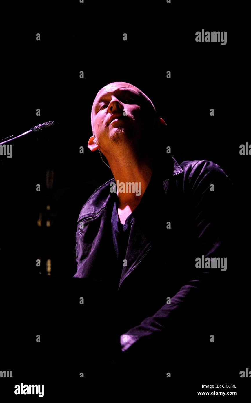 Toronto, Canada. August 28th 2012. American piano rock band THE FRAY ...