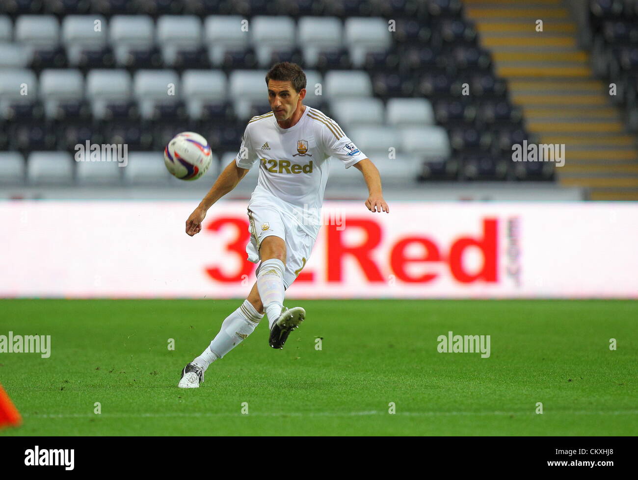 Liberty Stadium, Swansea, UK. 28th Aug 2012. Pictured: Angel Rangel of ...