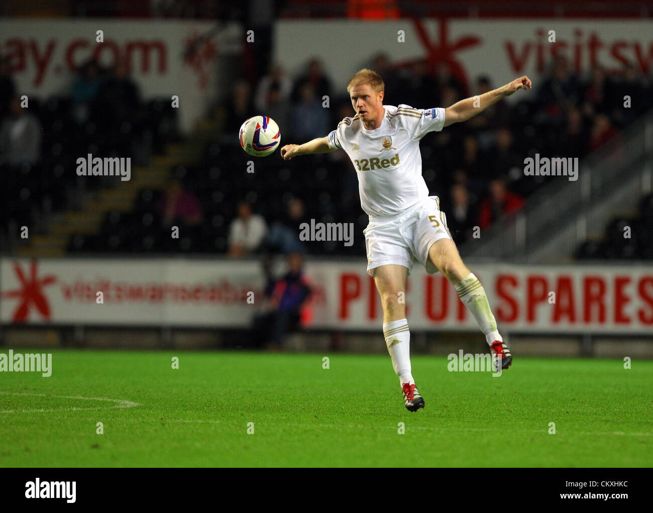 Liberty Stadium, Swansea, UK. 28th Aug 2012. Pictured: Alan Tate of ...