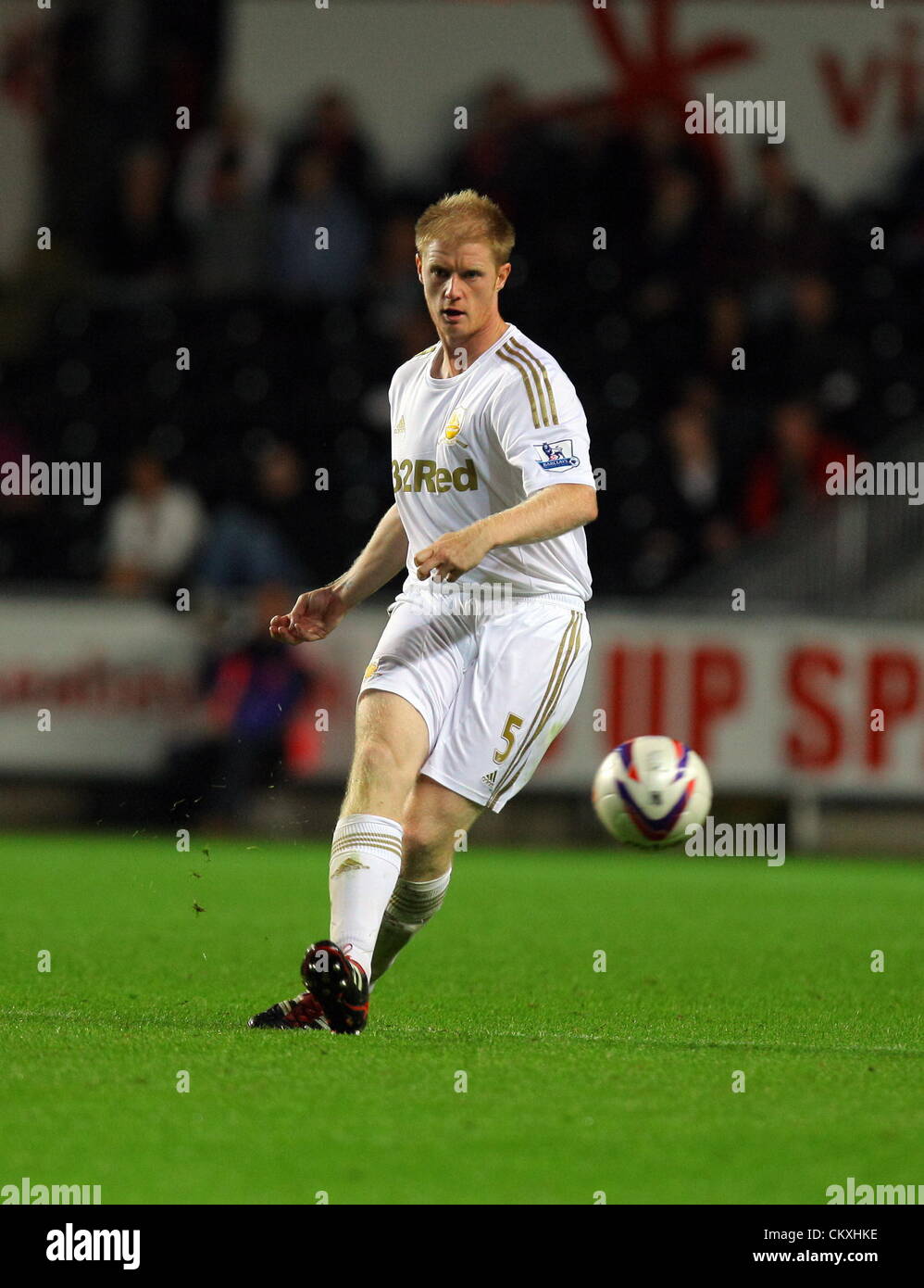 Liberty Stadium, Swansea, UK. 28th Aug 2012. Pictured: Alan Tate of ...