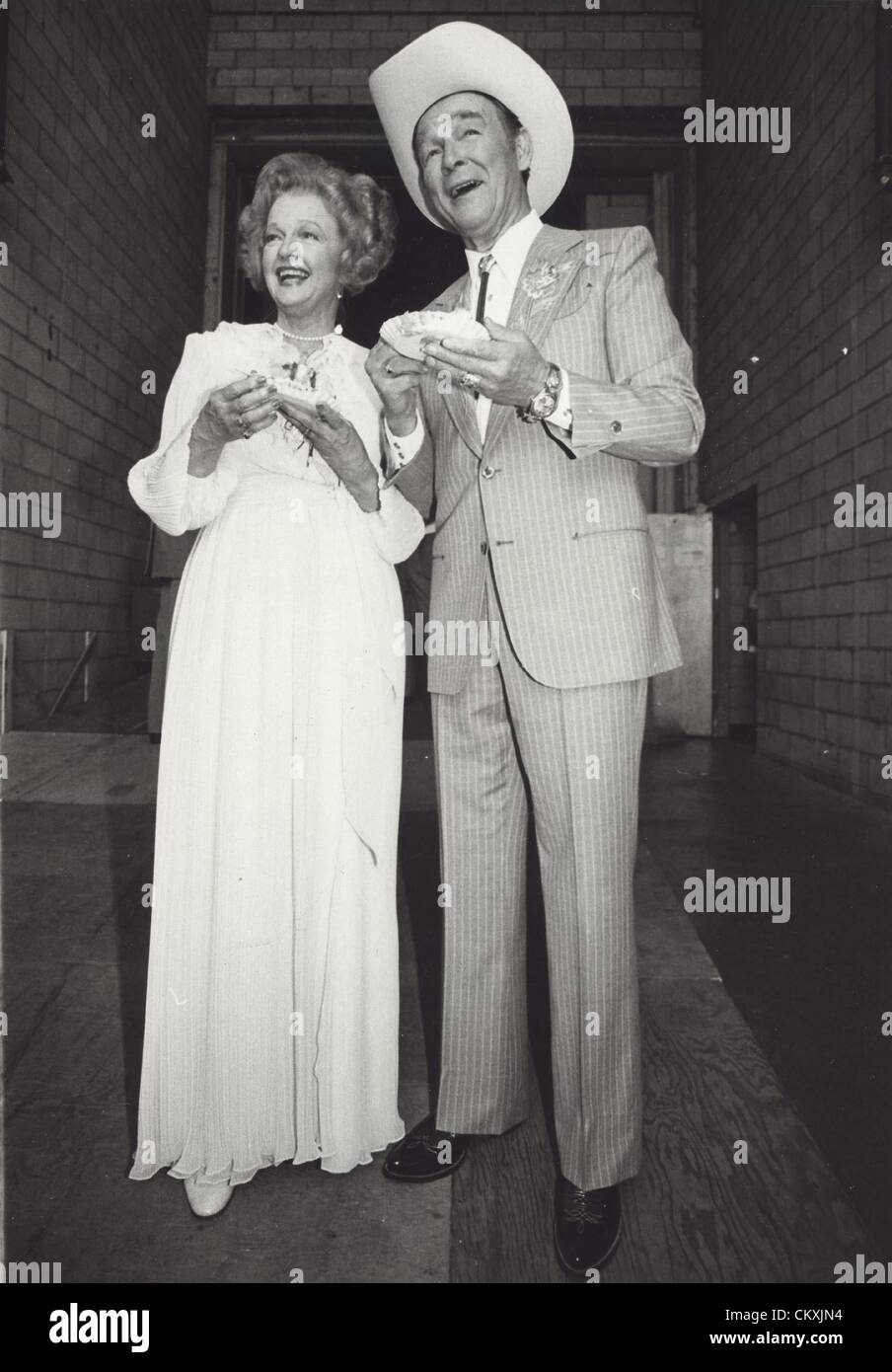 ROY ROGERS with Gail Evans.(Credit Image: Â© Victor Aleman/Globe Photos ...