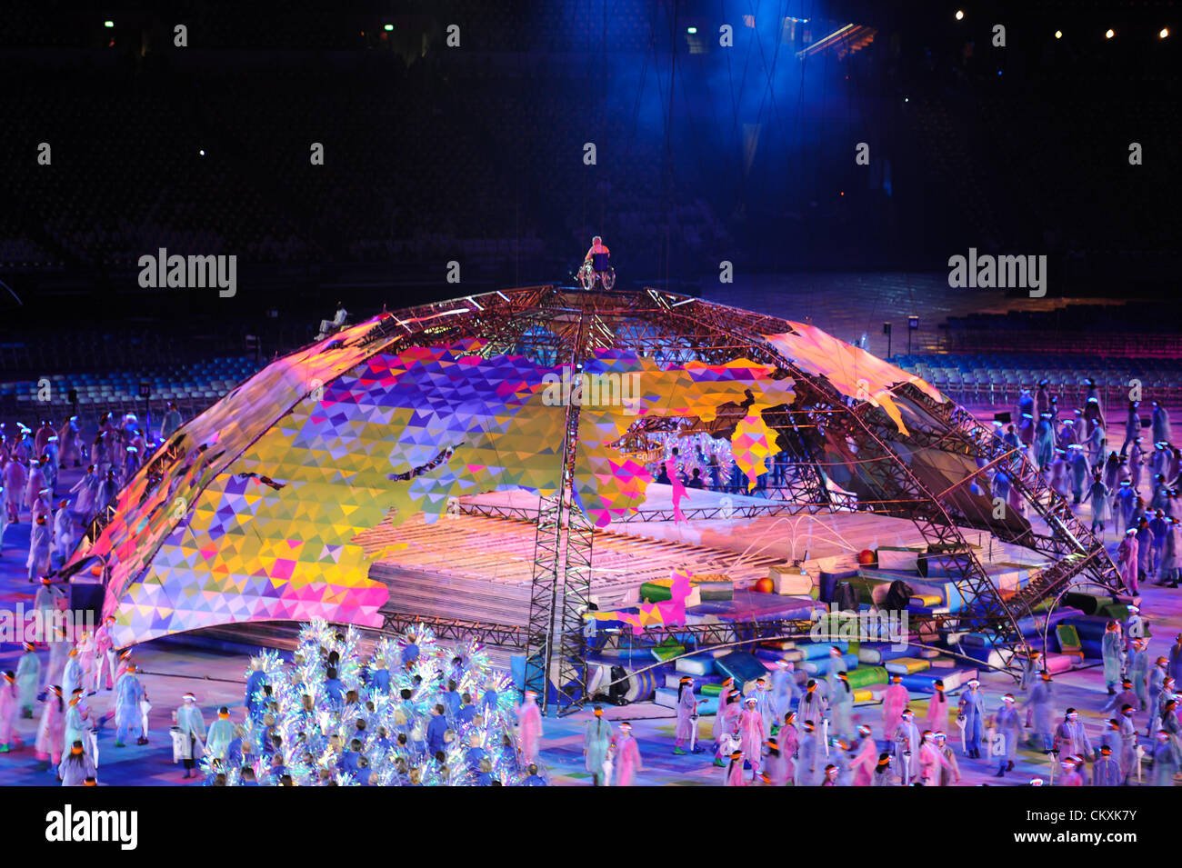 The london olympic games 2012 opening ceremony olympic stadium hi-res ...