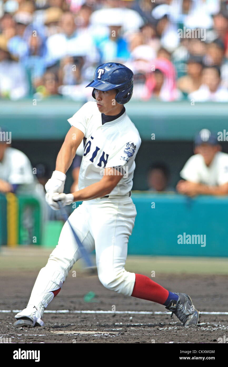 Gen Mizumoto (Osaka Toin), AUGUST 23, 2012 - Baseball : 94th National ...