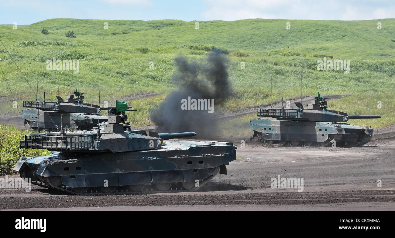 August 25, 2012, Higashi-Fuji, Japan - Japan Ground Self-Defense Force ...