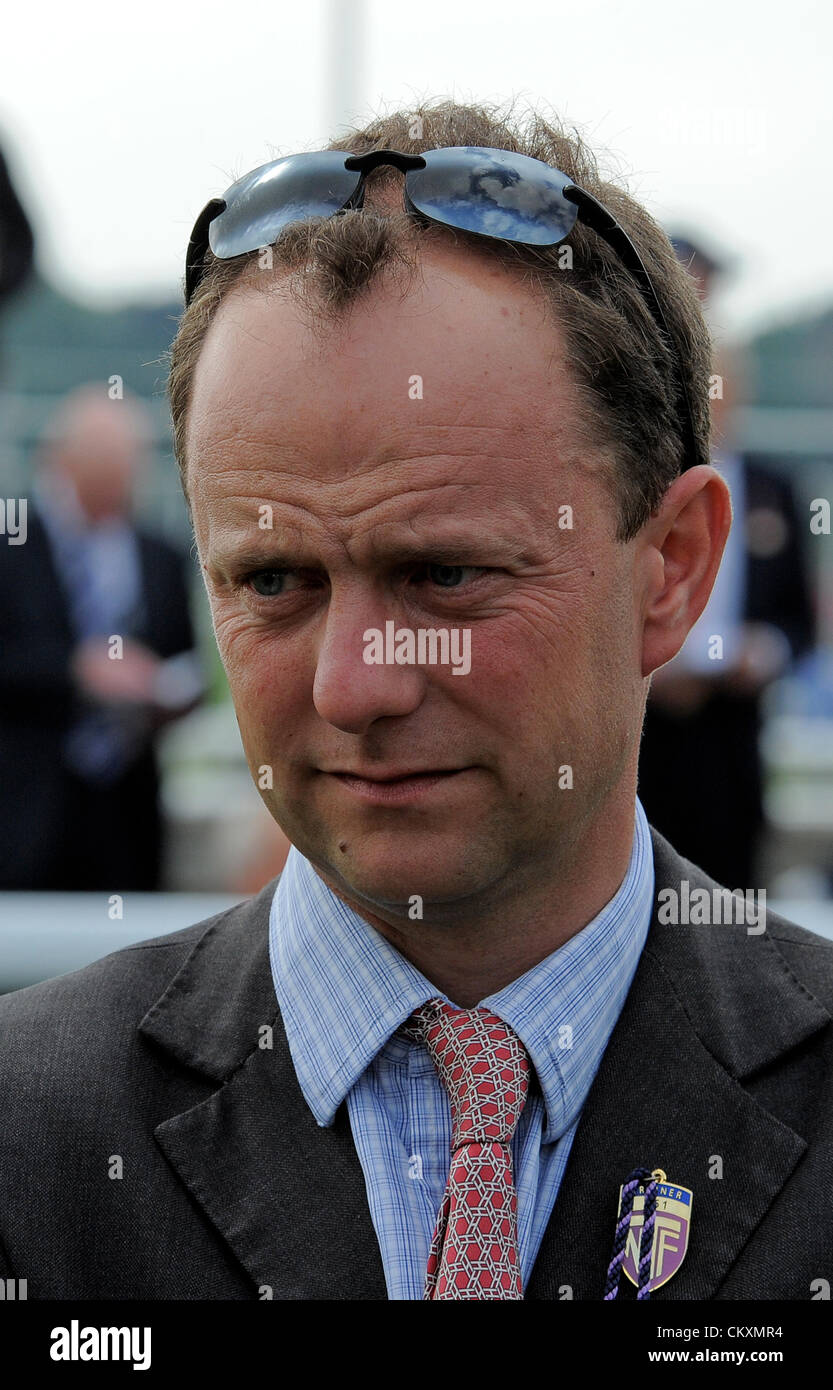 DAVID LANIGAN TRAINER YORK RACECOURSE YORK ENGLAND 25 August 2012 Stock ...